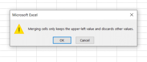 How to merge cells in an Excel table - SpreadCheaters