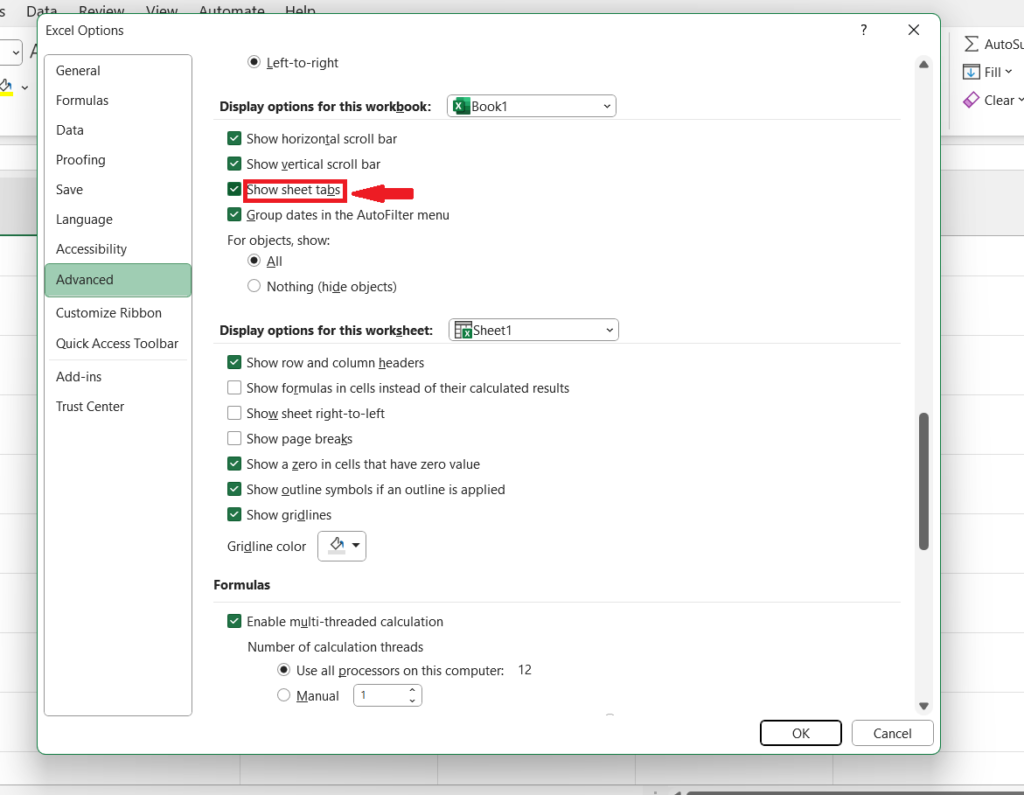 How To Restore Tabs In Microsoft Excel | SpreadCheaters How To Restore Tabs In Microsoft Excel | SpreadCheaters