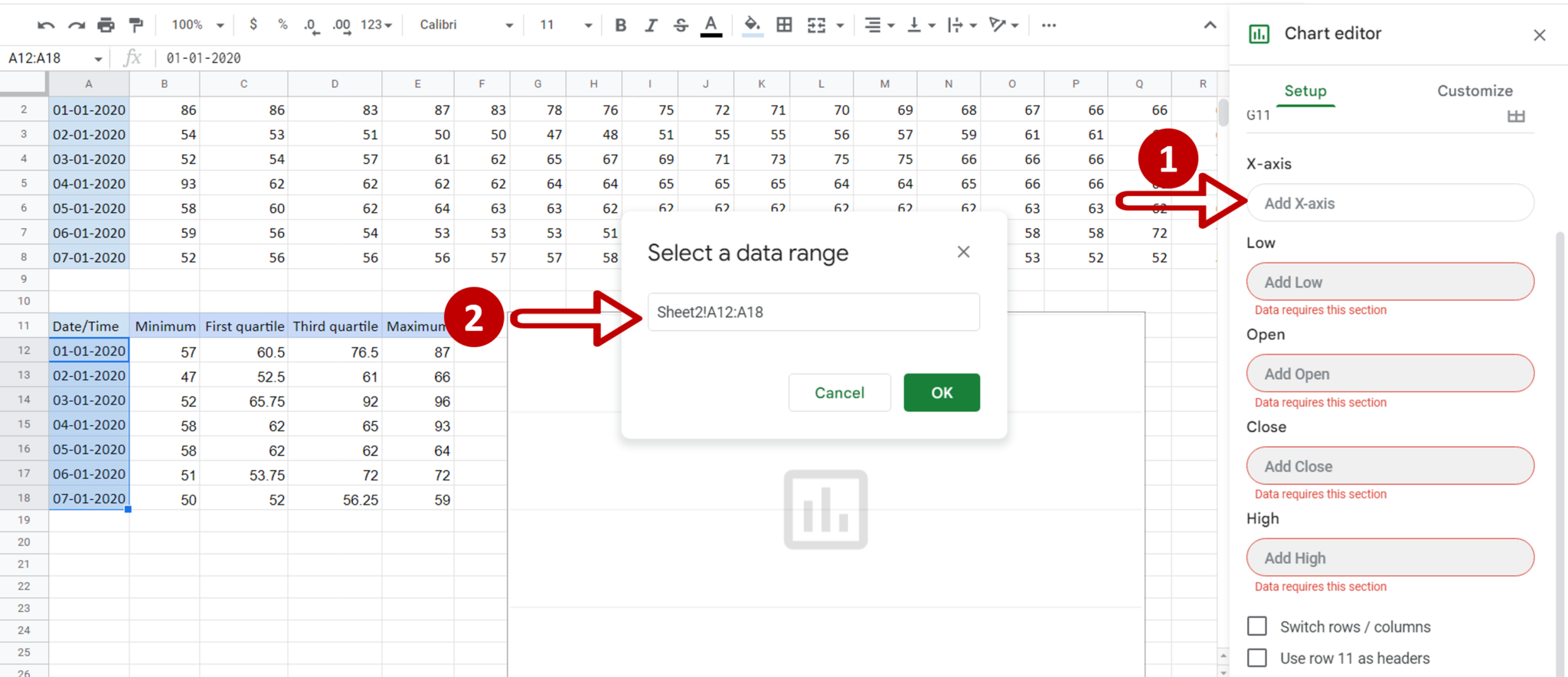 How To Make A Box Plot In Google Sheets | SpreadCheaters