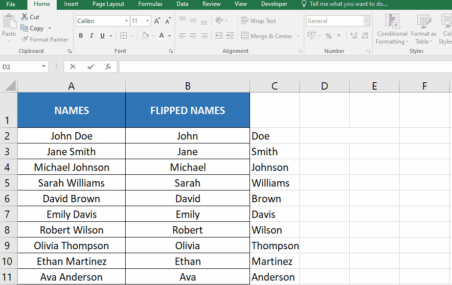 How To Flip Names In Excel With Comma SpreadCheaters